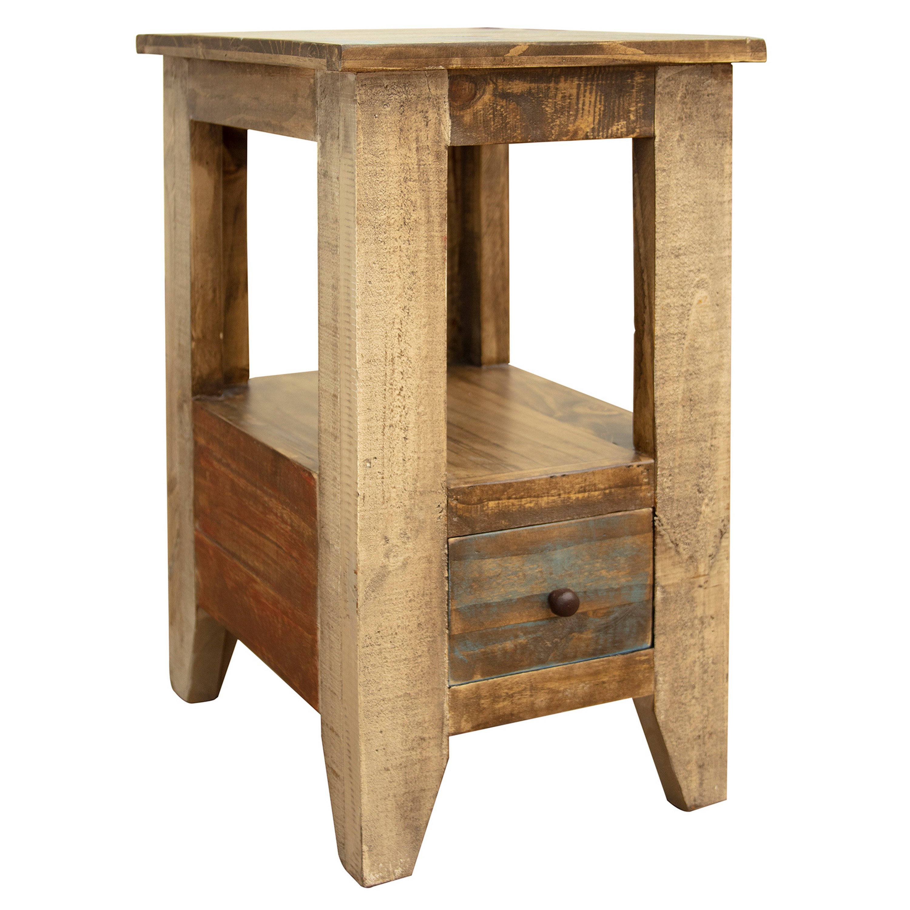 Benjara Fena Solid Wood End Table with Storage | Wayfair