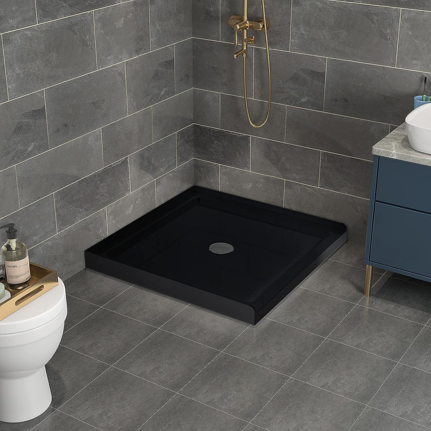 Heimo 35.4'' W 35.4'' D Square Single Shower Base | Wayfair