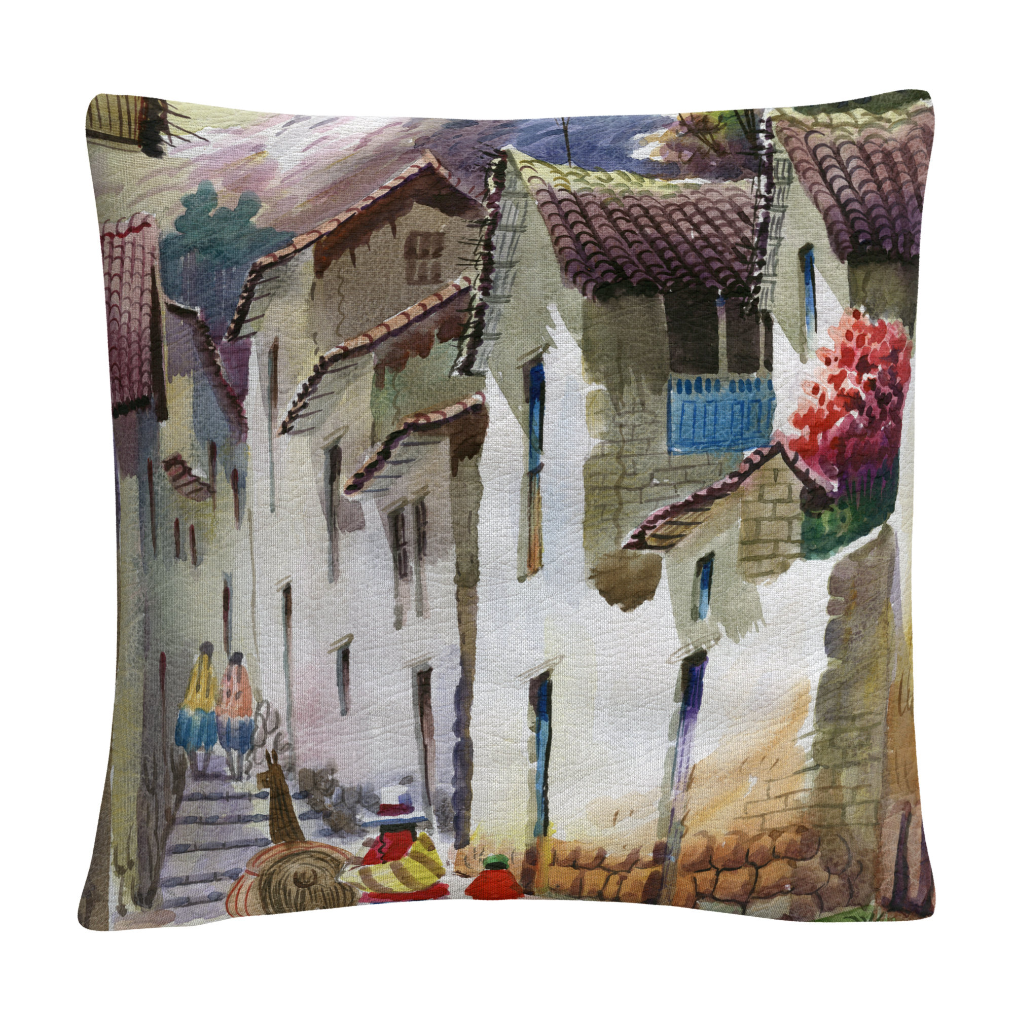 Trademark Fine Art Masters Fine Art Cuzco I Decorative Throw Pillow ...