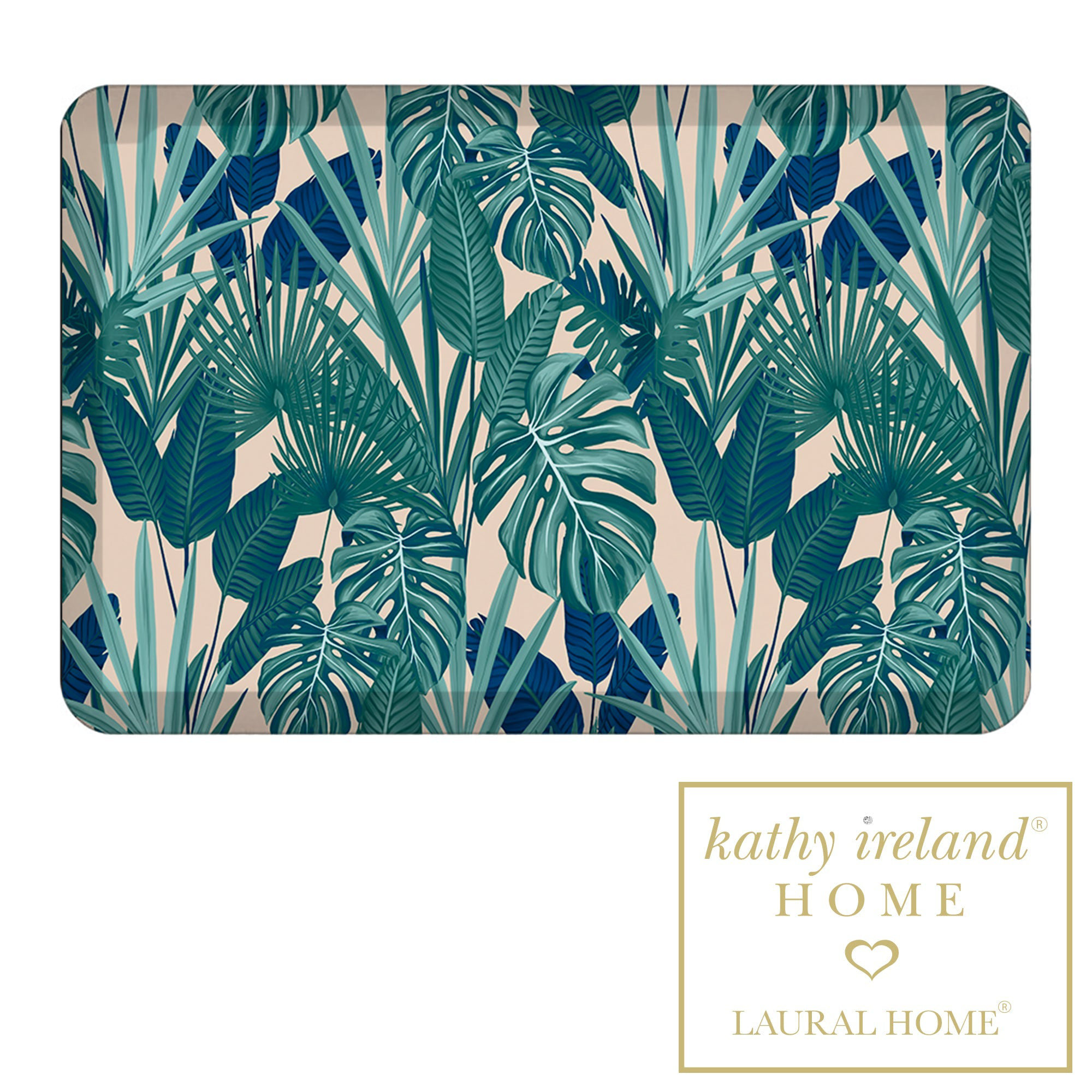 Kathy Ireland® HOME Palm Court Royal Anti-Fatigue Kitchen Mat By Laural ...