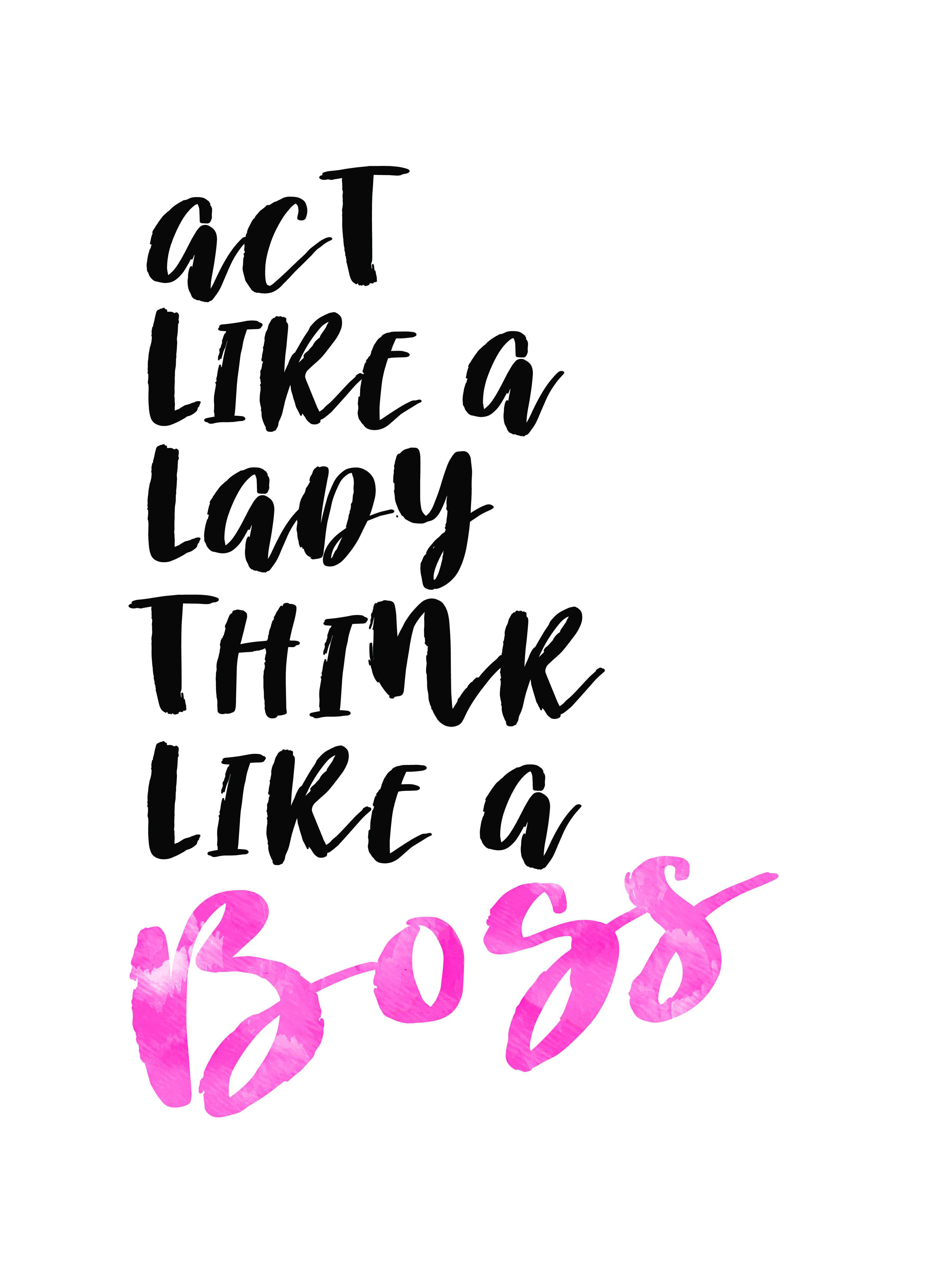 Trinx Act Like A Lady Boss - Wayfair Canada