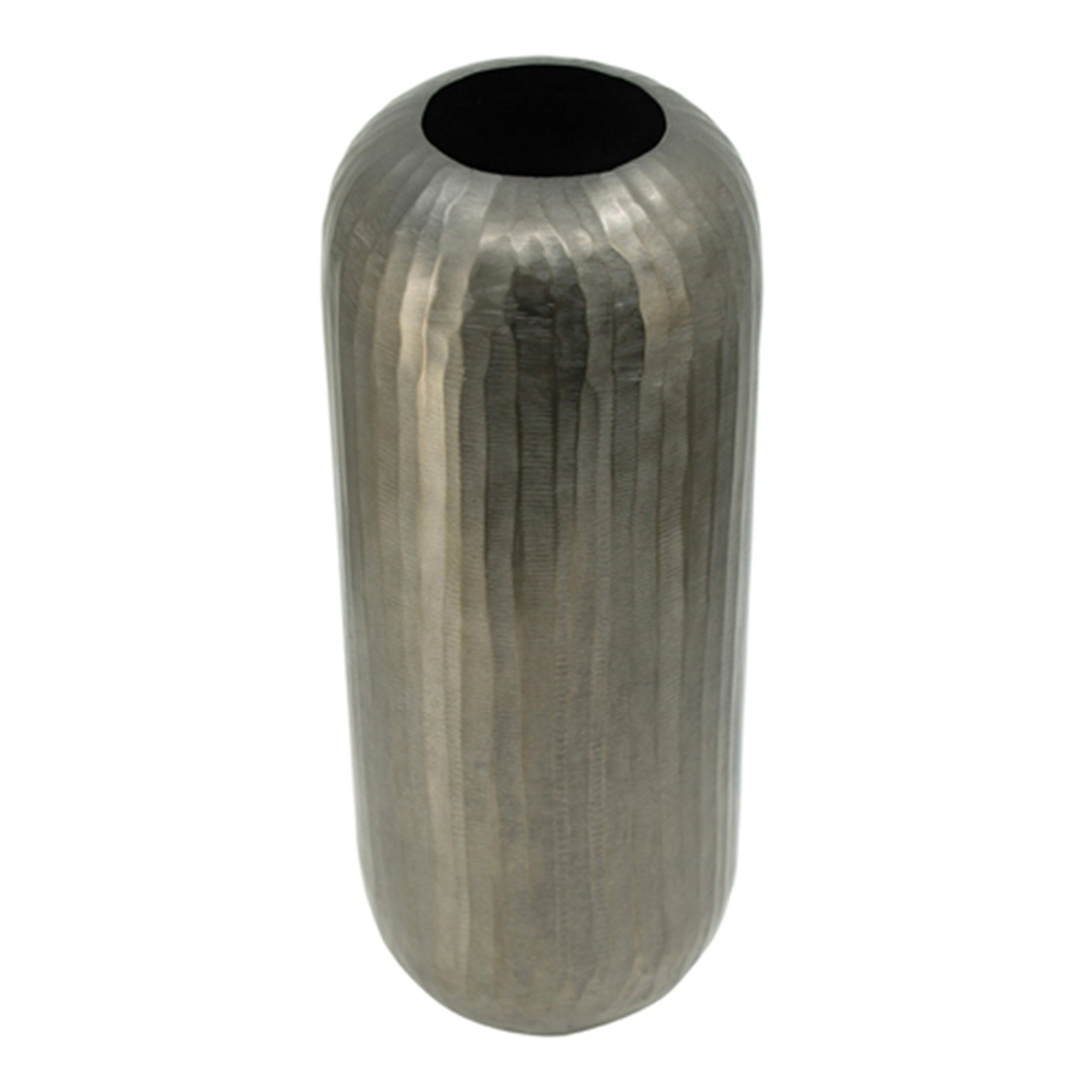 Latitude Run® 7x7x17" Aluminum Layered Chisel Oval Vase - Unique Home ...