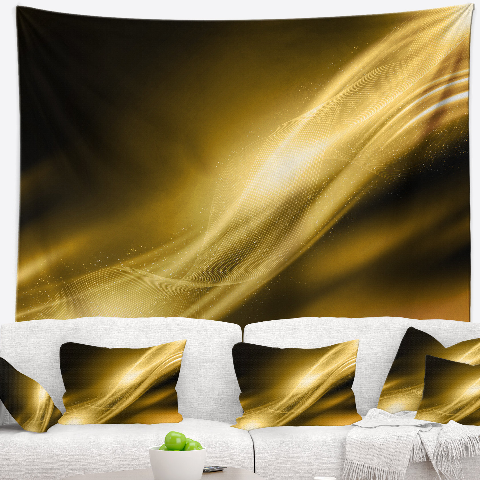 The Twillery Co.® Corwin Abstract Sparkle Texture Pattern Tapestry ...