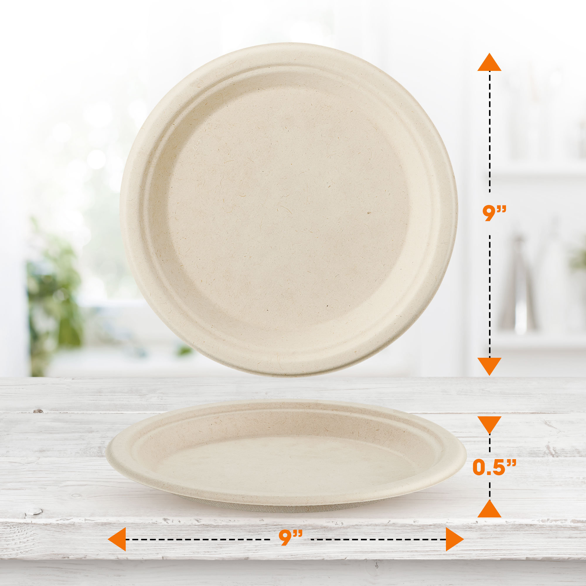 Cheer Collection Compostable Paper Plates, Pack | Wayfair
