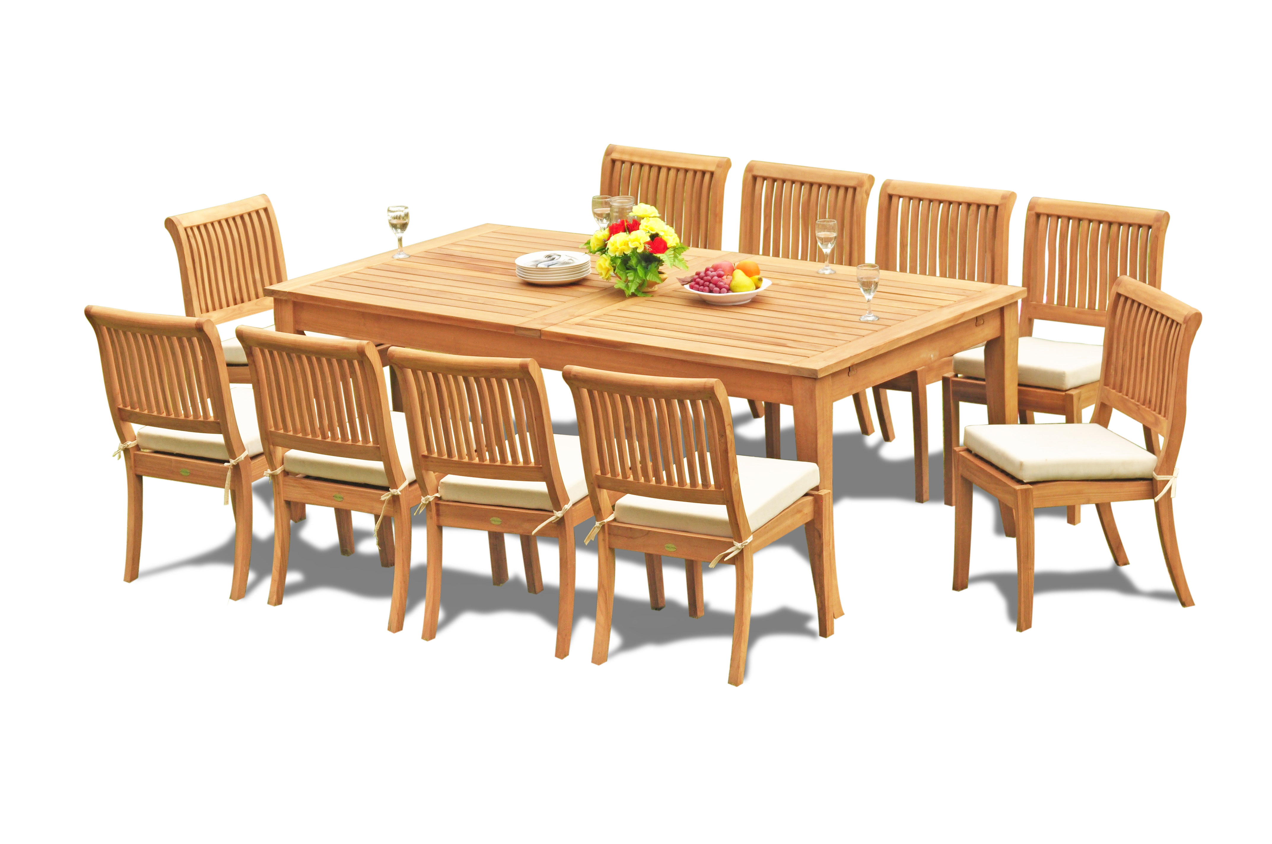 Rosecliff Heights New 11 Pc Luxurious Grade-A Teak Dining Set - 122 ...
