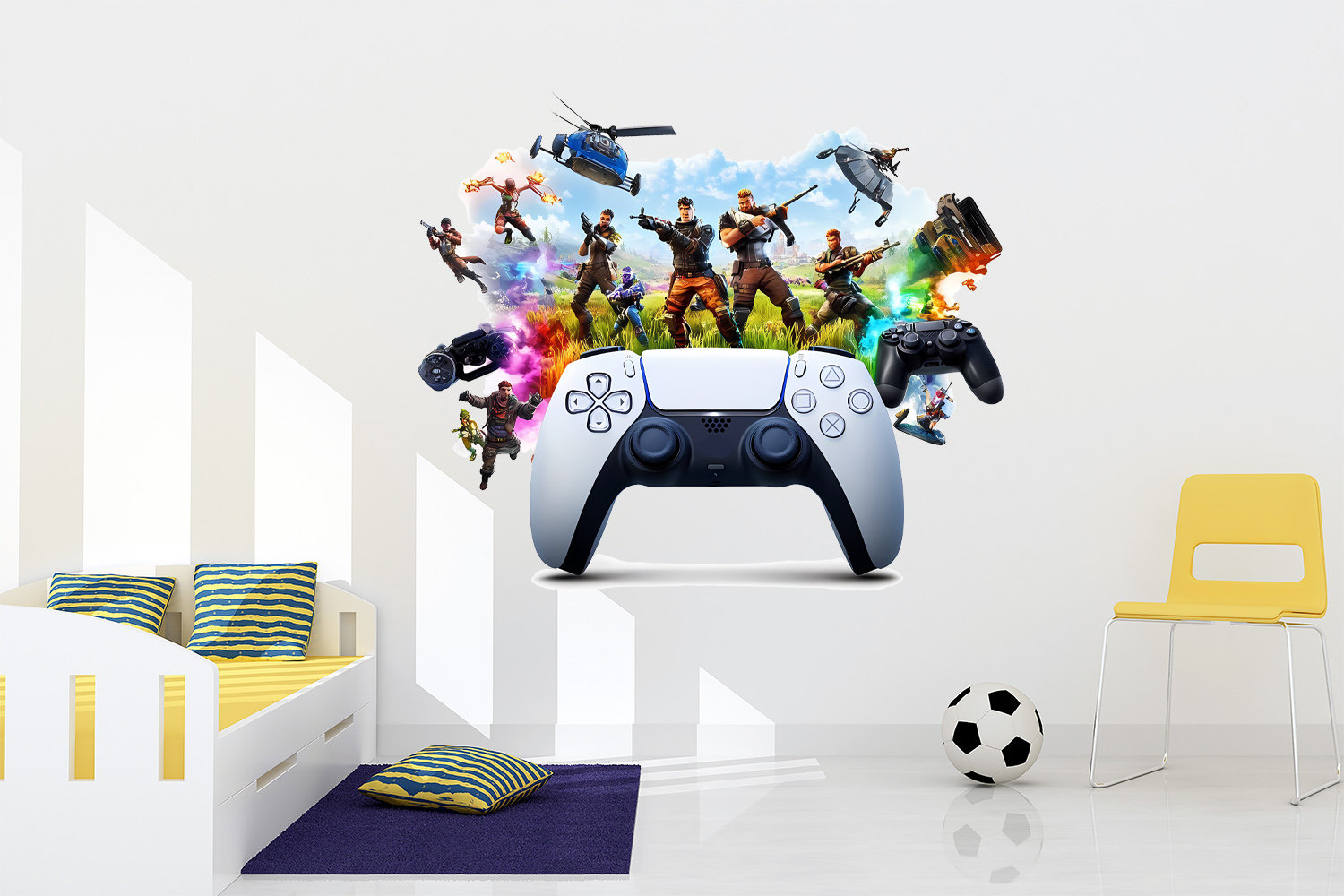 Trinx Gaming Wall Decals for Playroom Bedroom Game Room - Gaming Wall ...