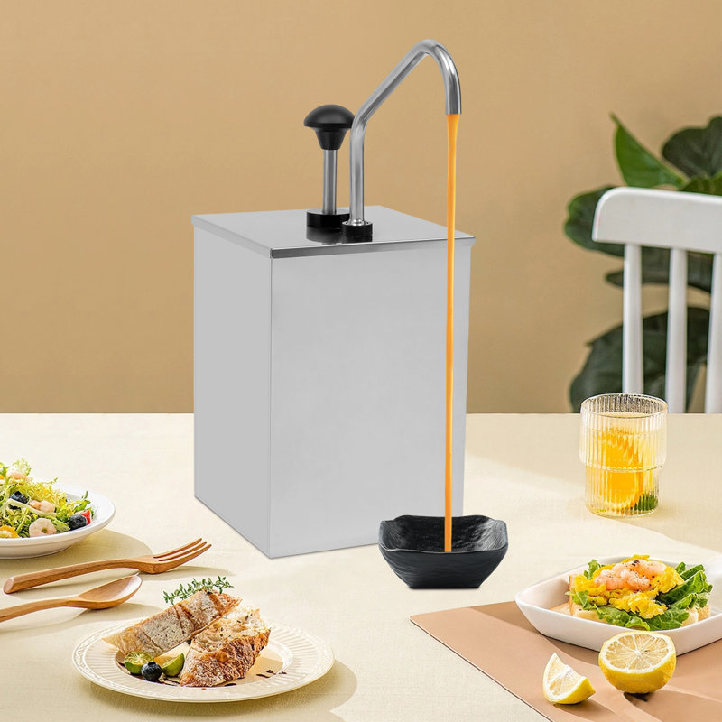 Prep & Savour Condiment Pump Sauce Dispenser | Wayfair
