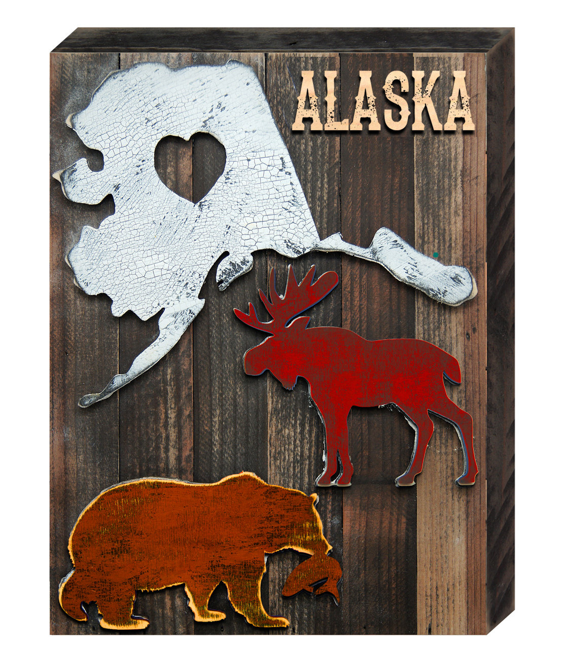 Designocracy I Love Alaska Animals Wall Décor - Wayfair Canada