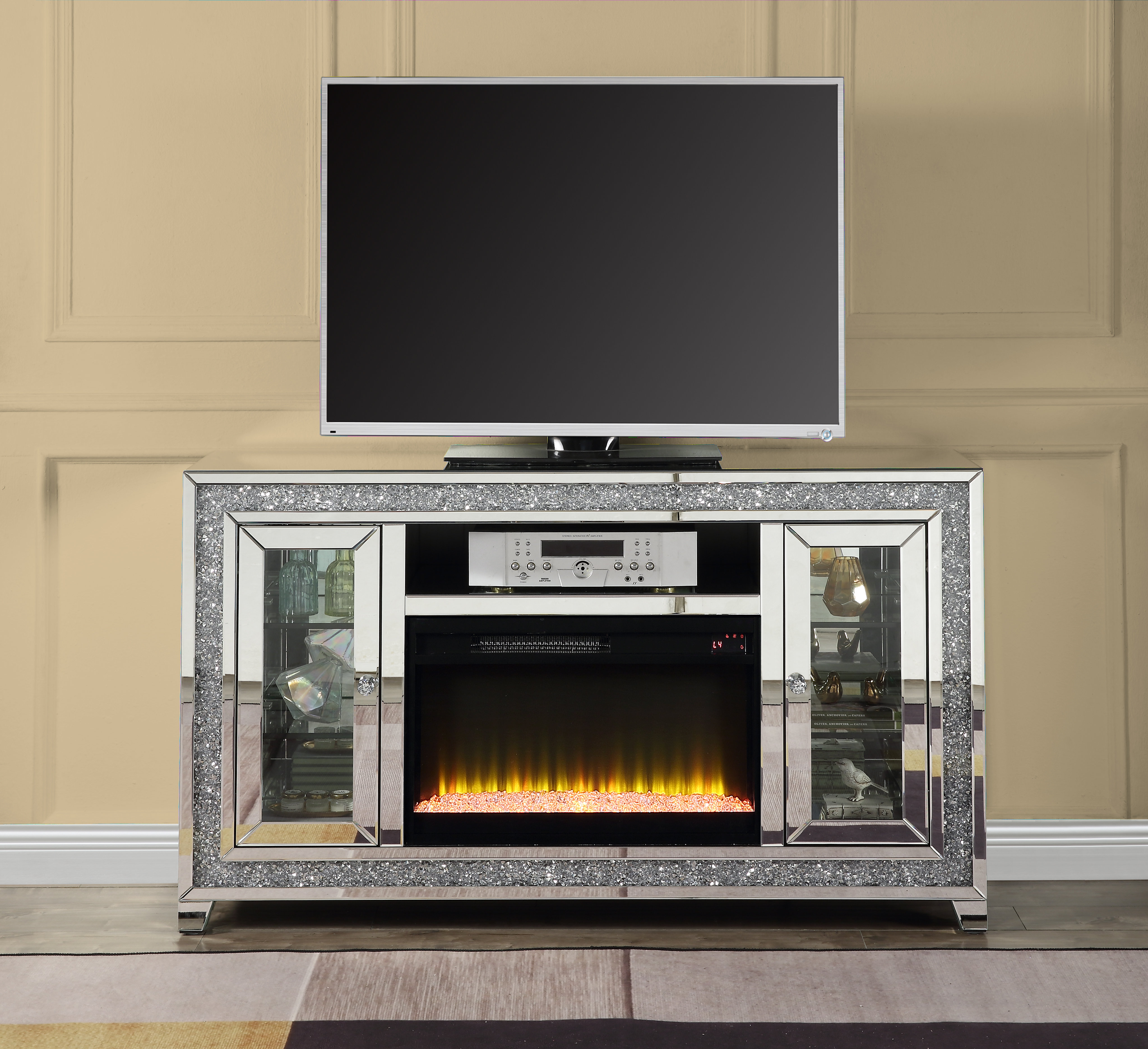 Everly Quinn Ligeia 0'' W Electric Fireplace | Wayfair