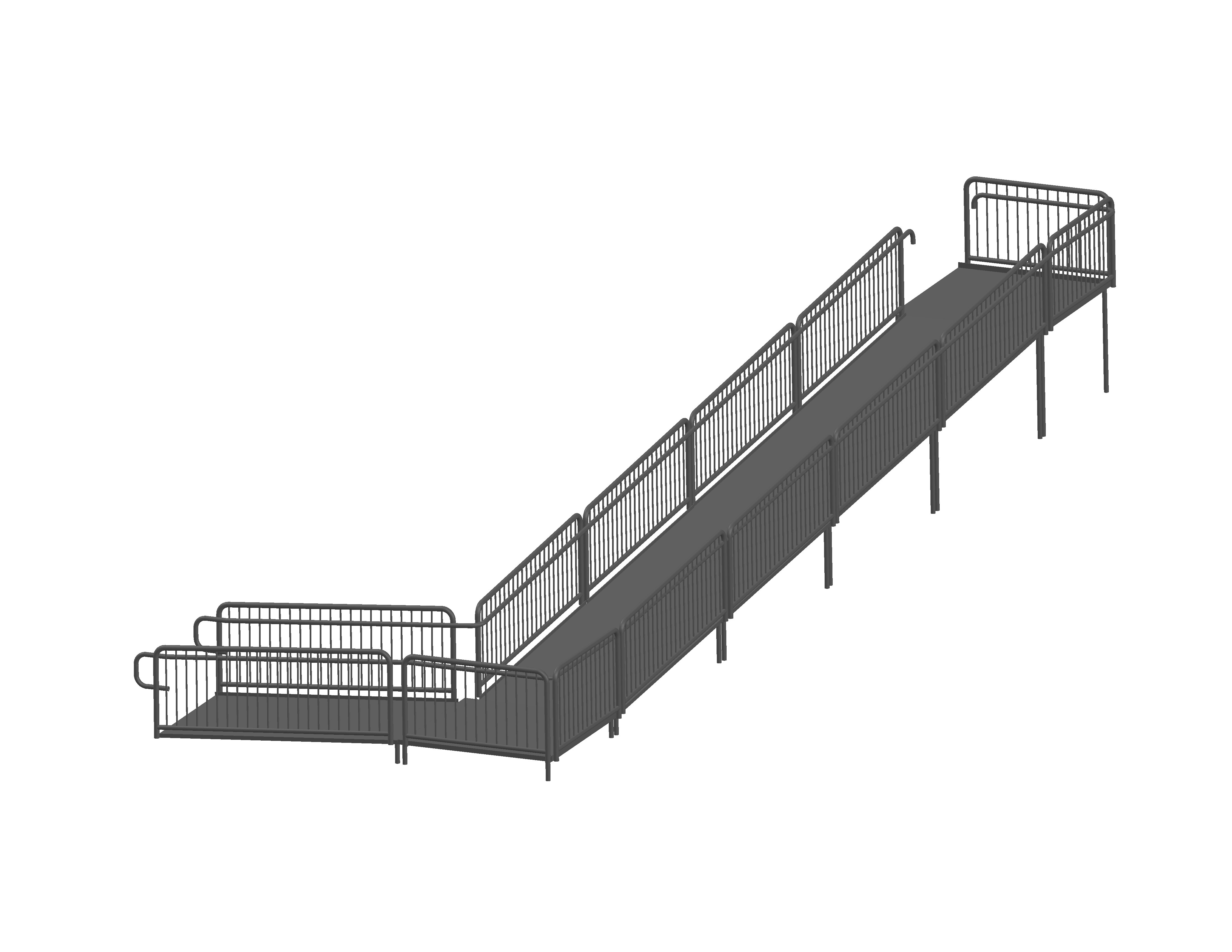AmTab Manufacturing Corporation Stage Ramp 20' x 25', 40" High Stage ...
