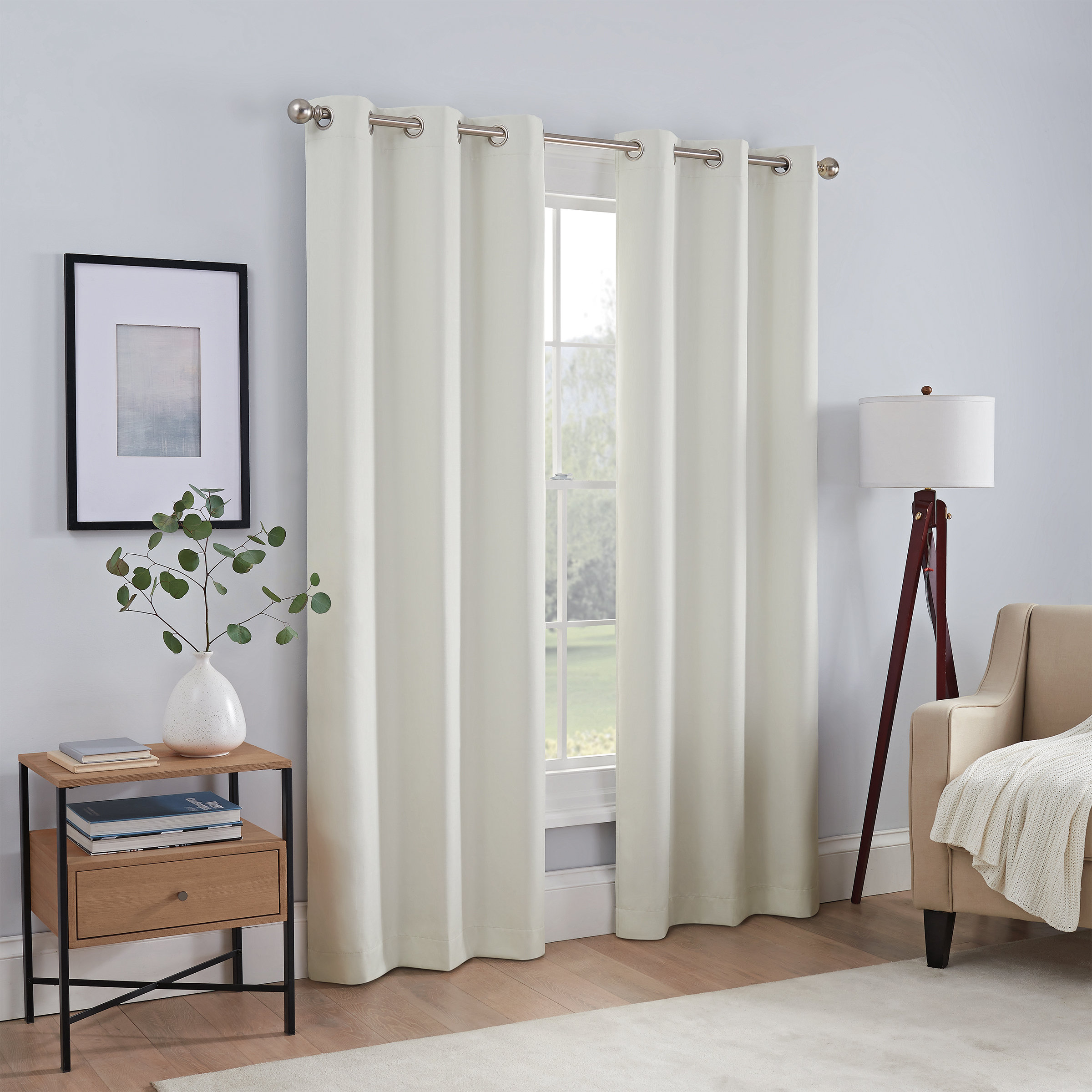 Eclipse Curtains Polyester Max Blackout Curtains / Drapes Pair ...