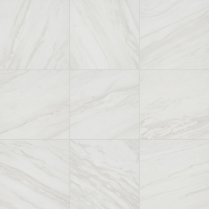 Daltile Perpetuo 24" X 24" Porcelain Marble Look Floor Tile (15.20 sqft ...
