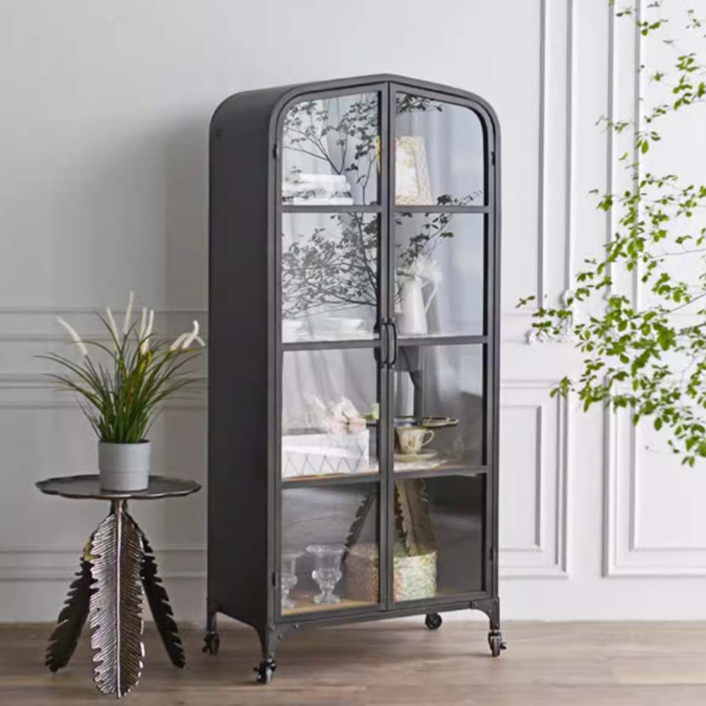 Joy Reading Minimalist Style Iron Storage Cabinet Bookcase - Wayfair Canada