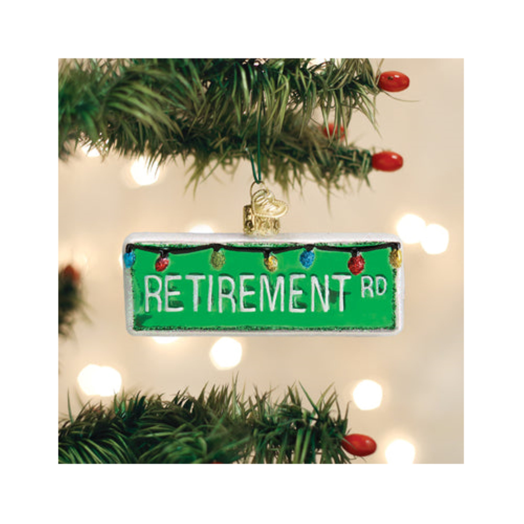 Old World Christmas Happy Retirement Blown Glass for Tree Hanging ...