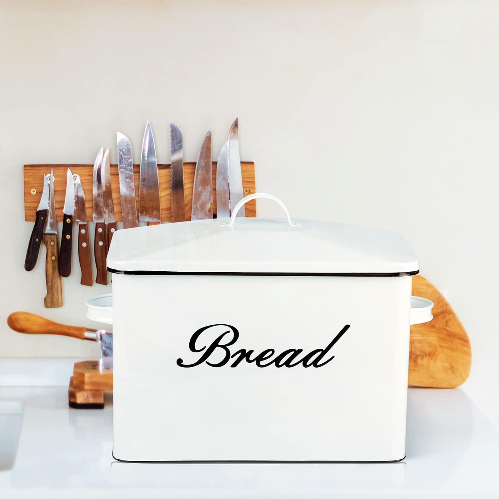 Red Barrel Studio® Extra Large Bread Box For Kitchen Countertop ...