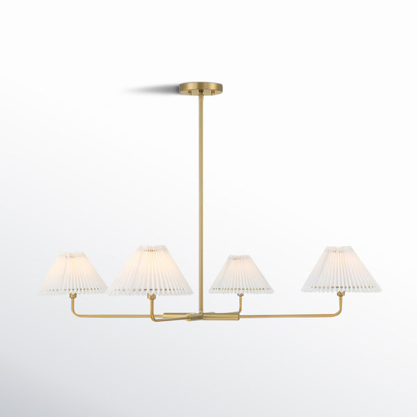 Birch Lane™ Pearson 4 - Light Dimmable Sputnik Modern Linear Chandelier ...