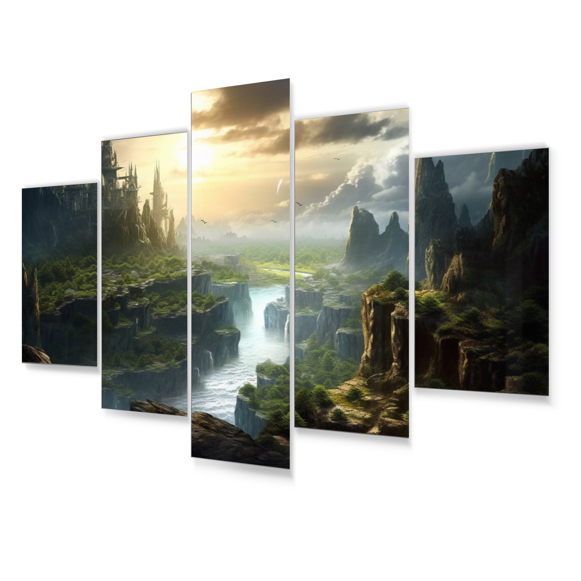 Design Art Fairytale Castle II - Castles Metal Wall Decor Set - Wayfair ...