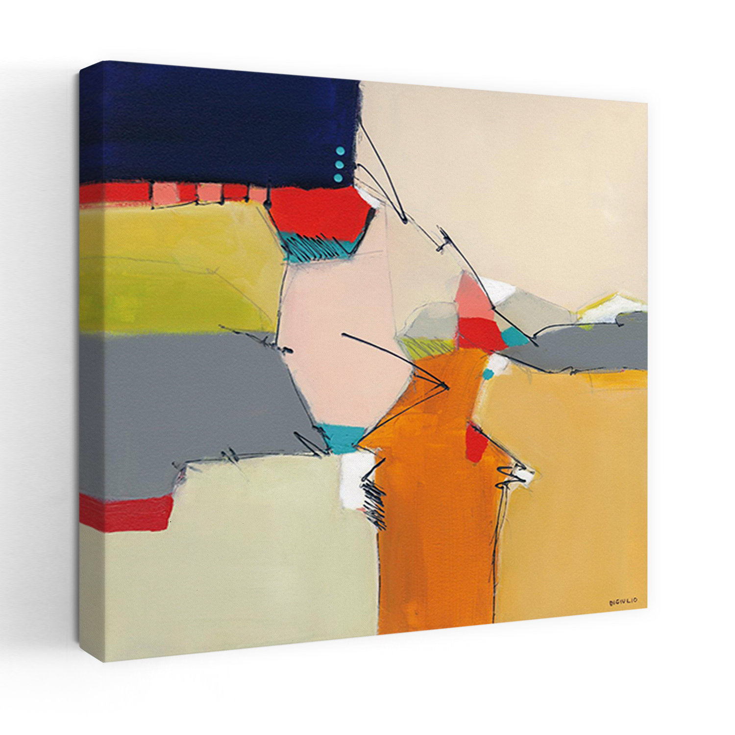 Ivy Bronx Beachcomber II Abstract Contemporary Art | Wayfair