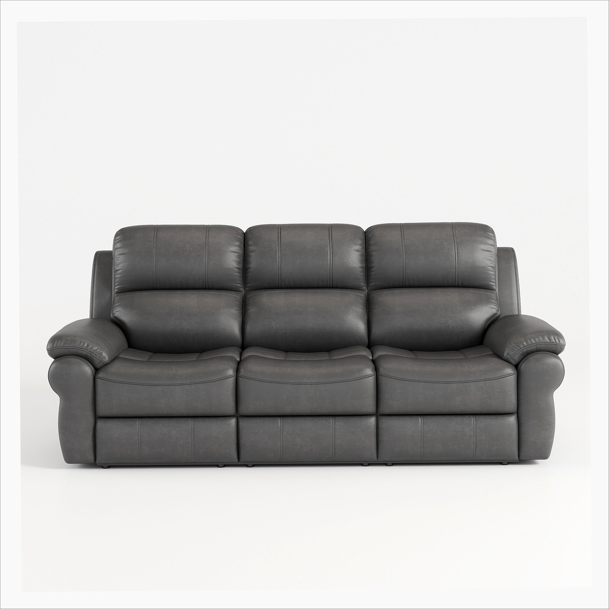 Hokku Designs Breathable Fabric Power Reclining Sofa with Drop Down ...