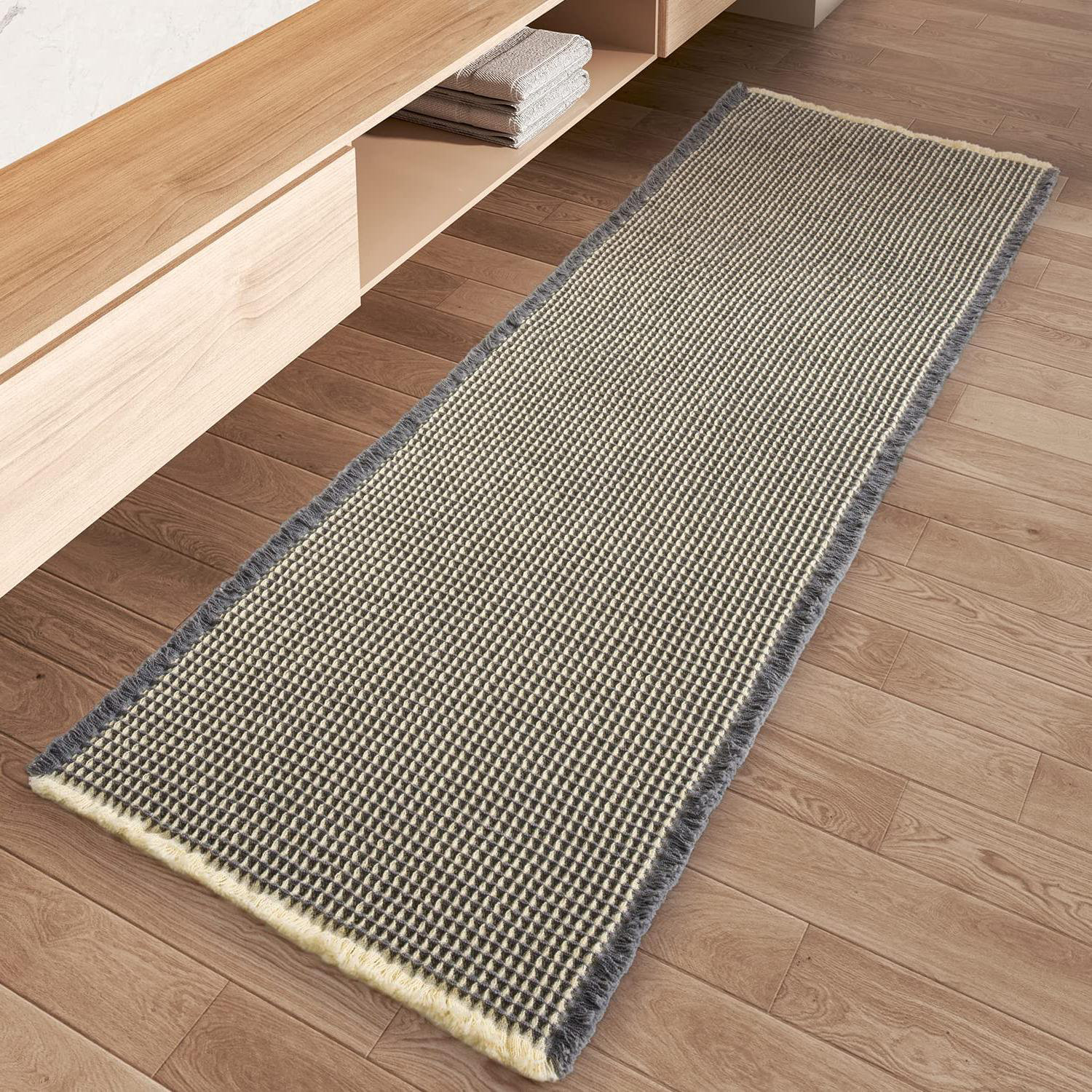 Gracie Oaks Upgraded Waffle Bath Mat, Super Absorbent Non Slip Bath ...