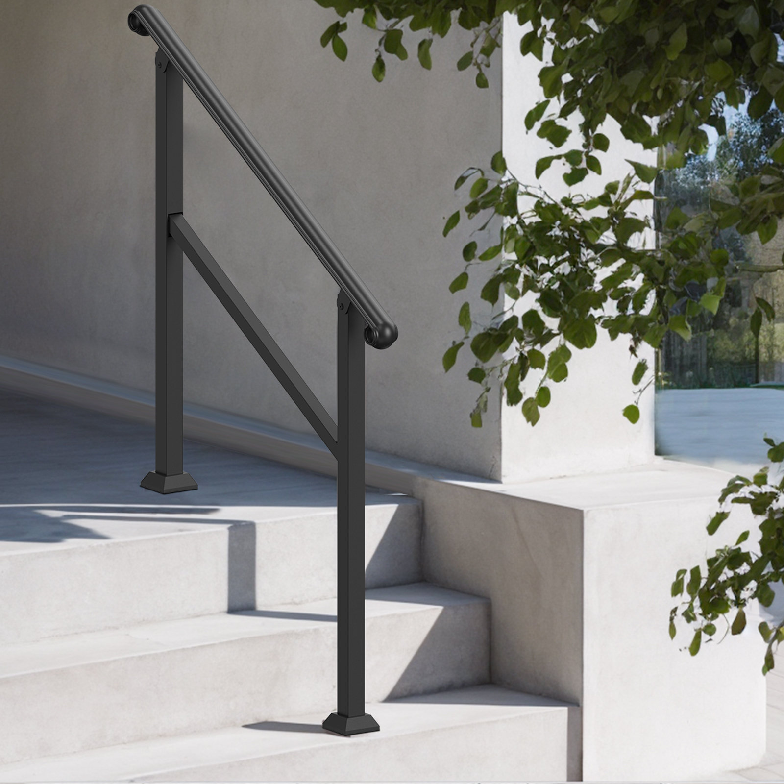 Stellweilan Tessberg 2-3 Step Handrails for Outdoor Steps for Seniors ...