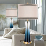 Blue Tall Table Lamps You'll Love | Wayfair