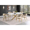 Mercer41 Juana Rectangular 79-Inch Dining Table White | Wayfair