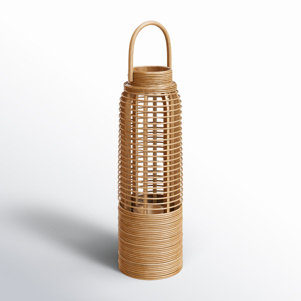 Birch Lane™ Rattan Tabletop Lantern | Wayfair
