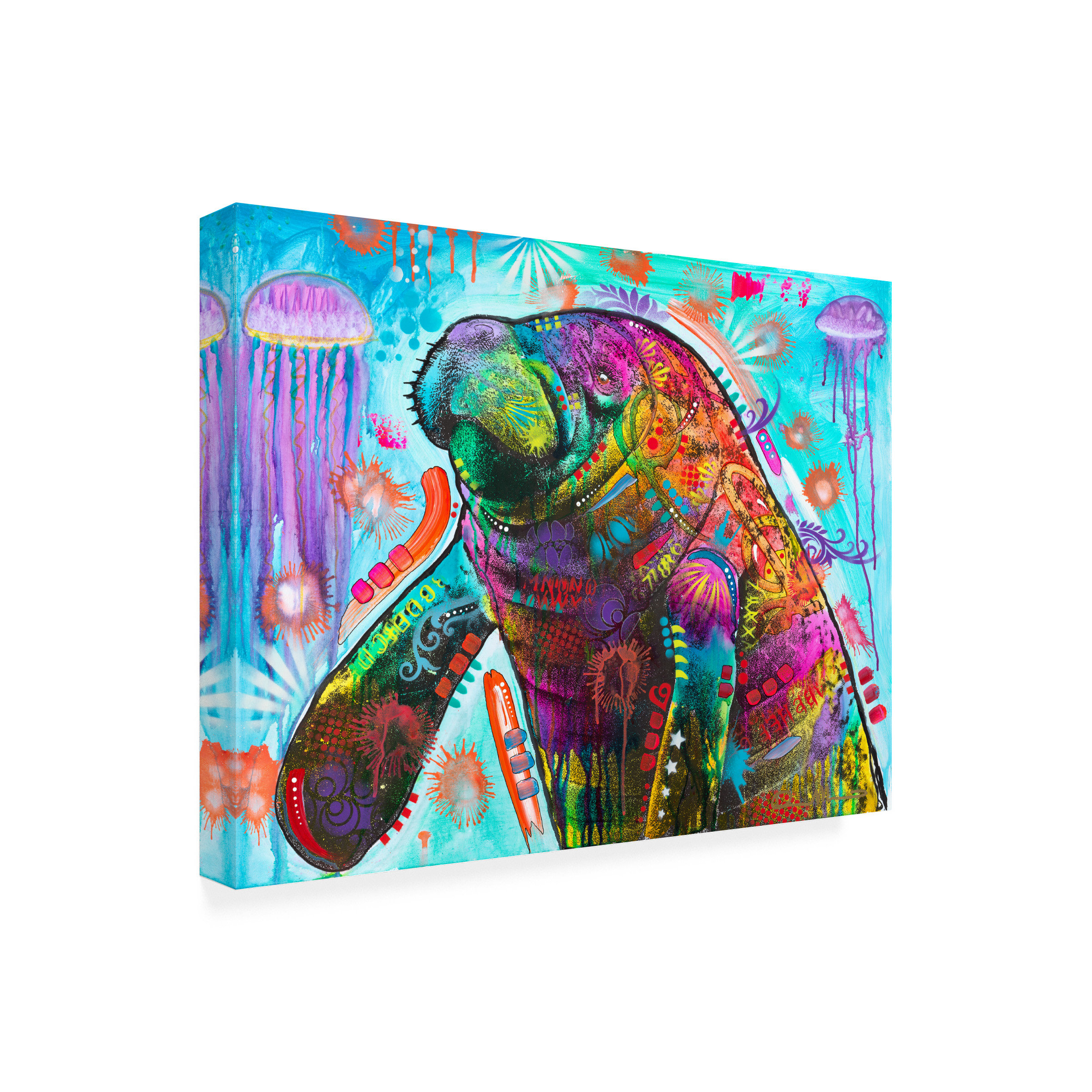 Highland Dunes Dean Russo Manatee Canvas Art - Wayfair Canada