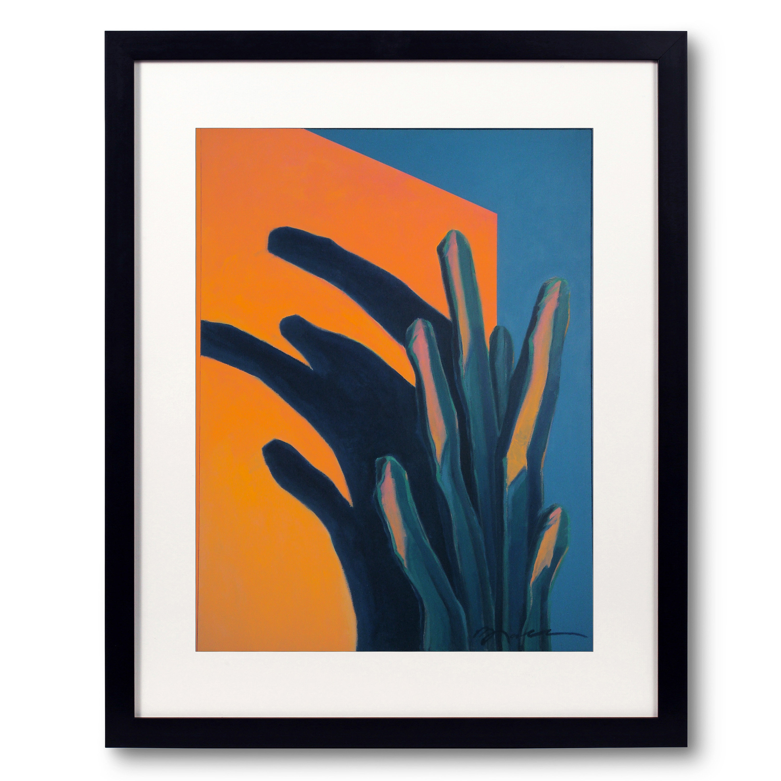 Made & Curated Cactus Shadow by Bob Nall - Picture Frame Painting ...