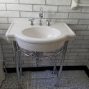 American Standard Retrospect White Ceramic U-Shaped Console Bathroom ...