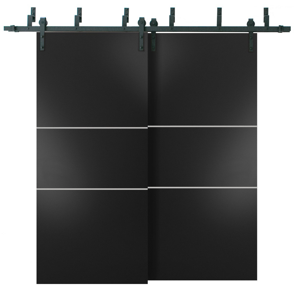 Sartodoors Paneled Wood Finish Barn Door Without Installation Hardware Kit Wayfair