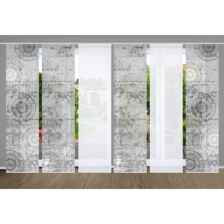 East Urban Home Polyester Semi Sheer Track Insert Sliding Panel ...