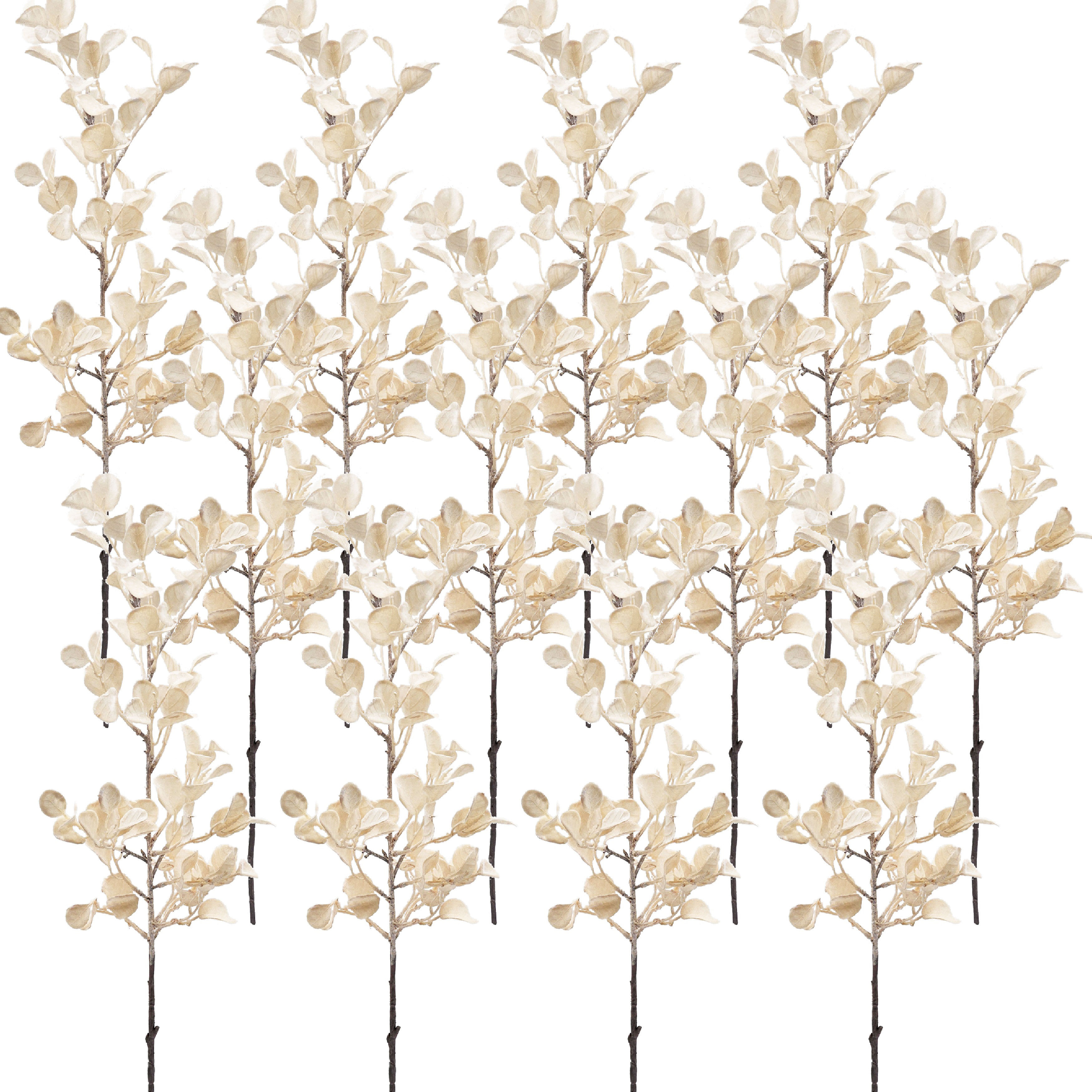Primrue Faux Spray Set of 12 28.5"H Cream | Wayfair