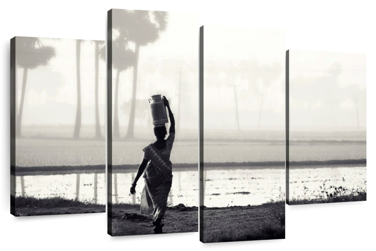 Ebern Designs Keesha Woman Carrying Water | Wayfair