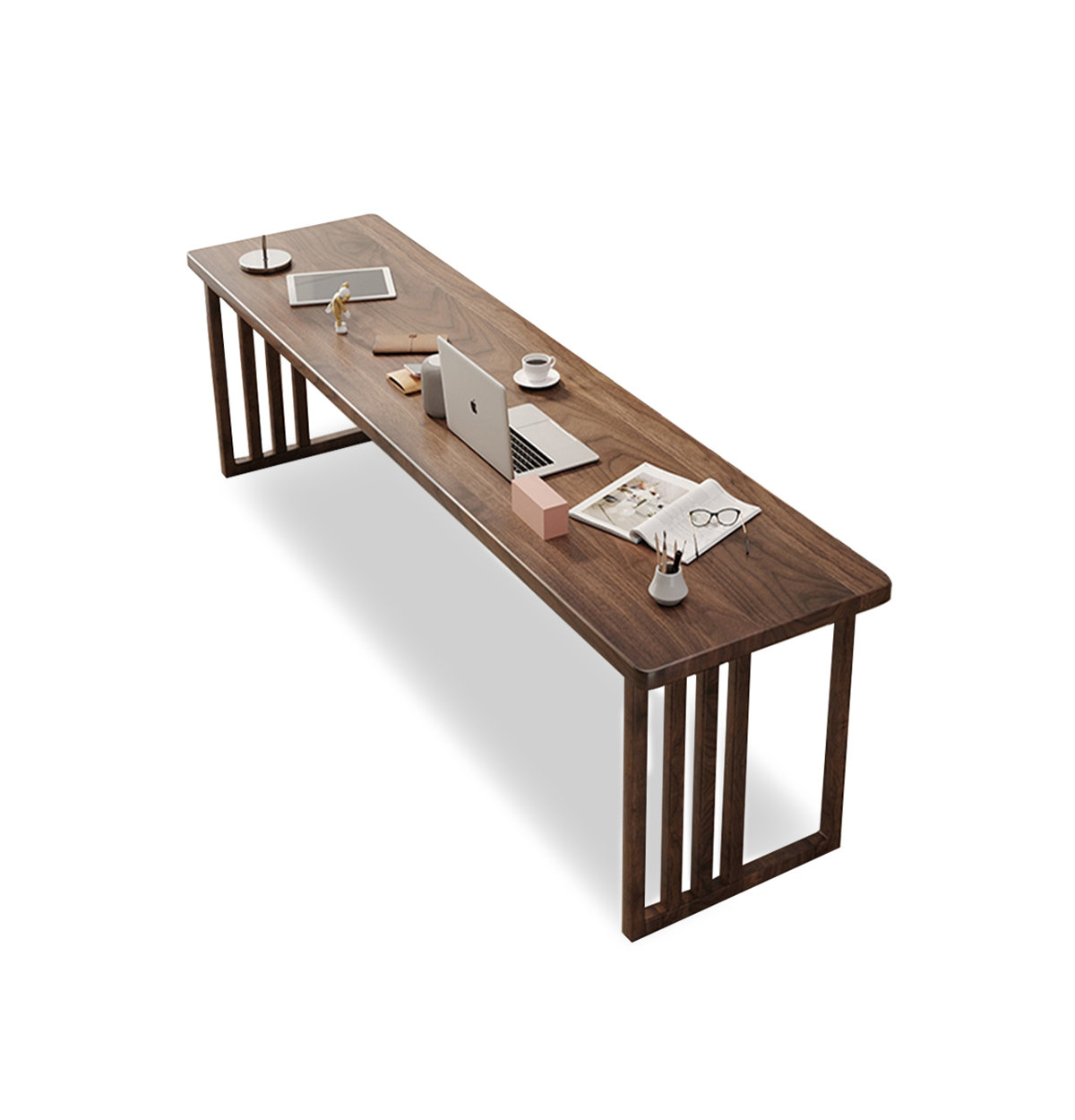 Stella Trek Vintage Solid Wood Long Writing Desk | Wayfair