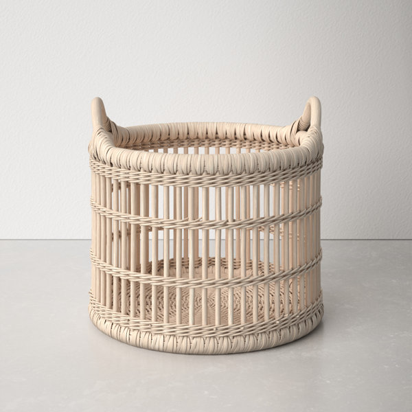 Open Weave Storage Rattan Basket | AllModern
