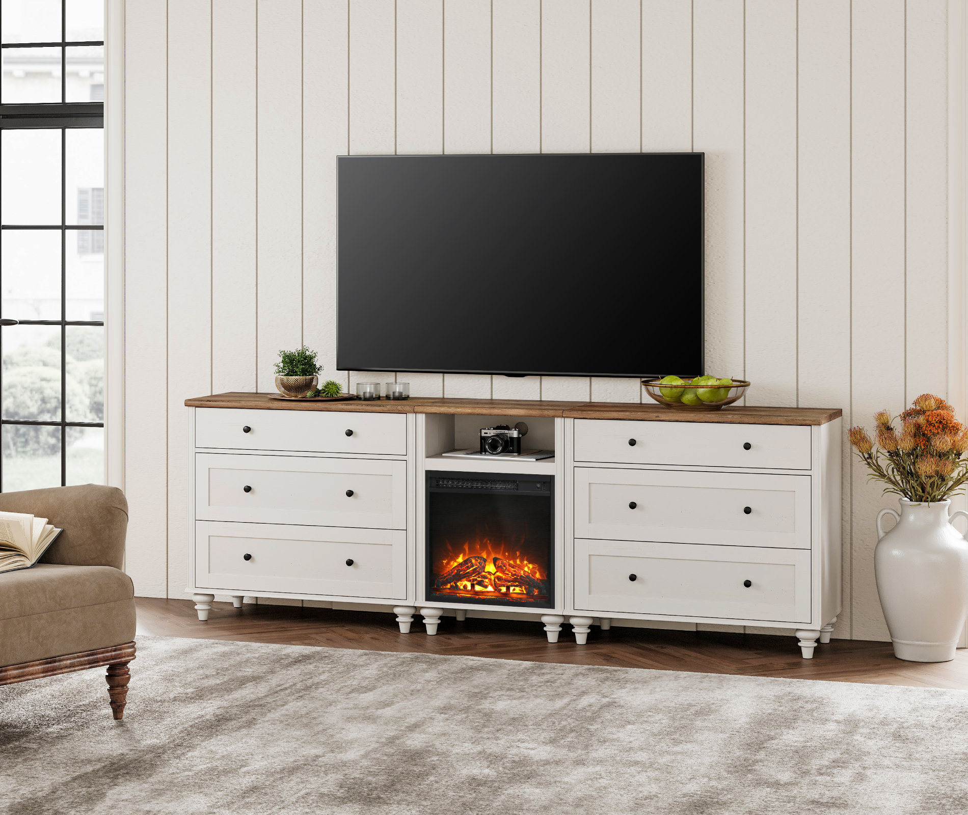 Alcott Hill TV Stand For Tvs Up To 100'', Home Entertainment Centre ...