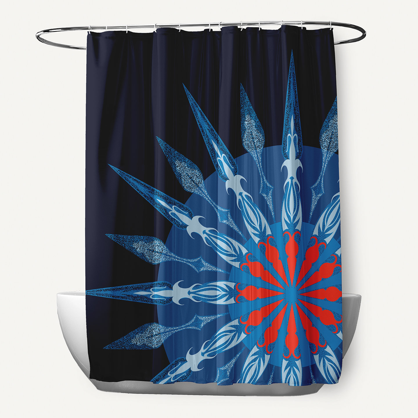 Breakwater Bay Hancock Floral Single Shower Curtain | Wayfair