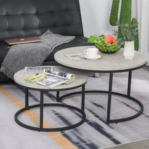 Round Standard (30 - 50 in.) Coffee Tables You'll Love - Wayfair Canada
