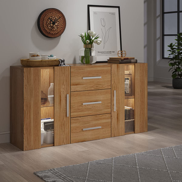 Metro Lane Bolyea 135cm Sideboard | Wayfair.co.uk