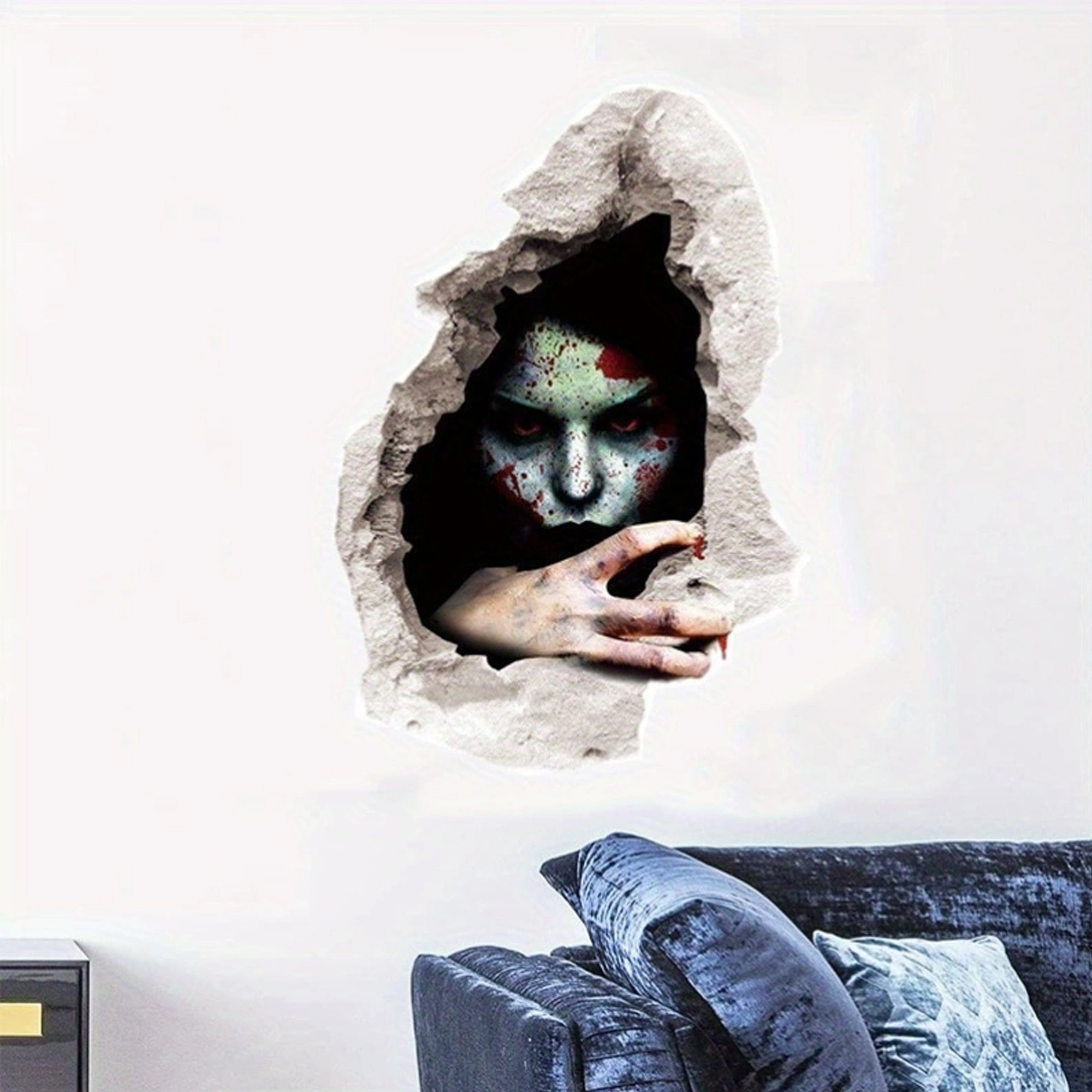 The Holiday Aisle® 3D Halloween Wall Decals, Female Ghost Halloween ...