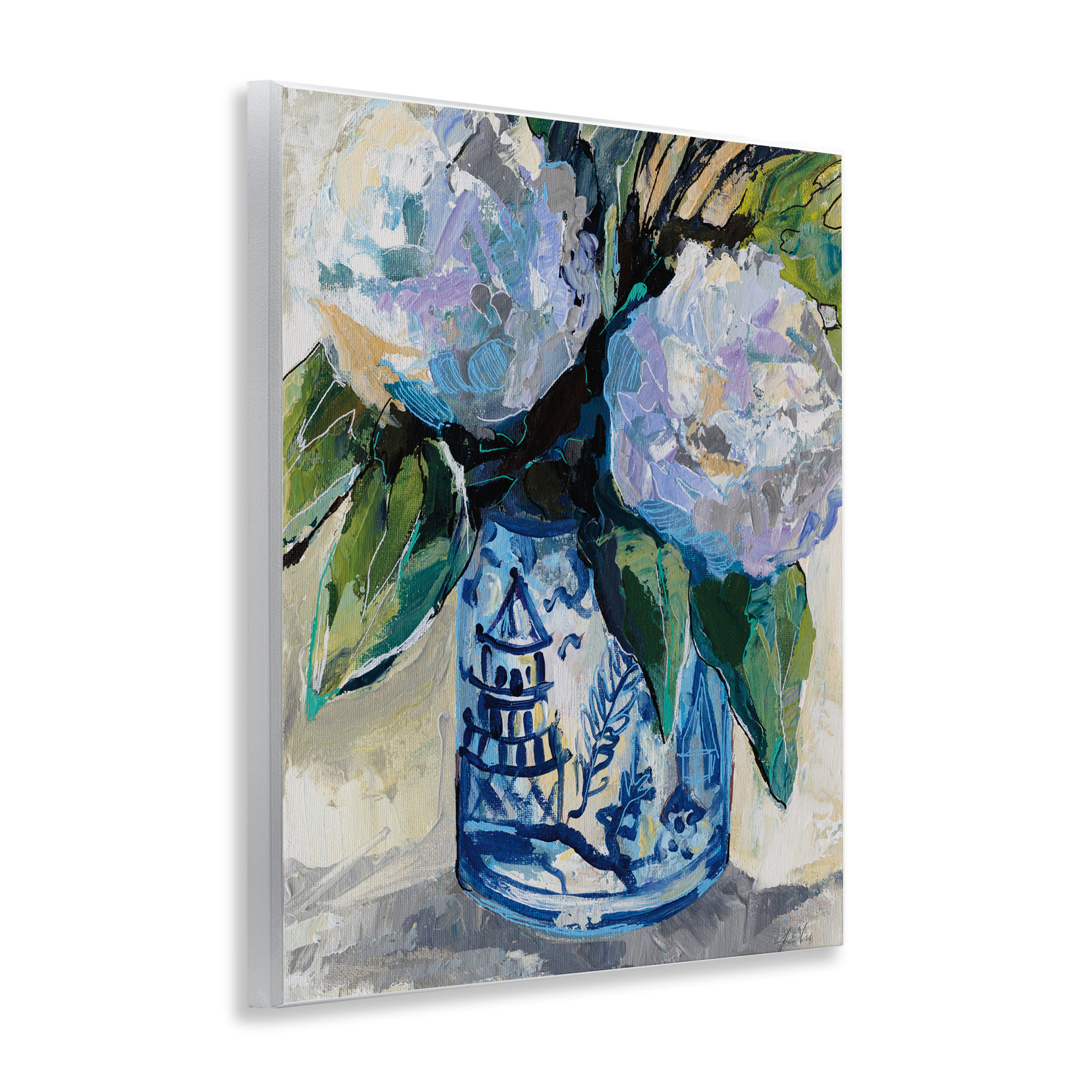 Stupell Industries August Blooms in Vase Wall Plaque, design by ...