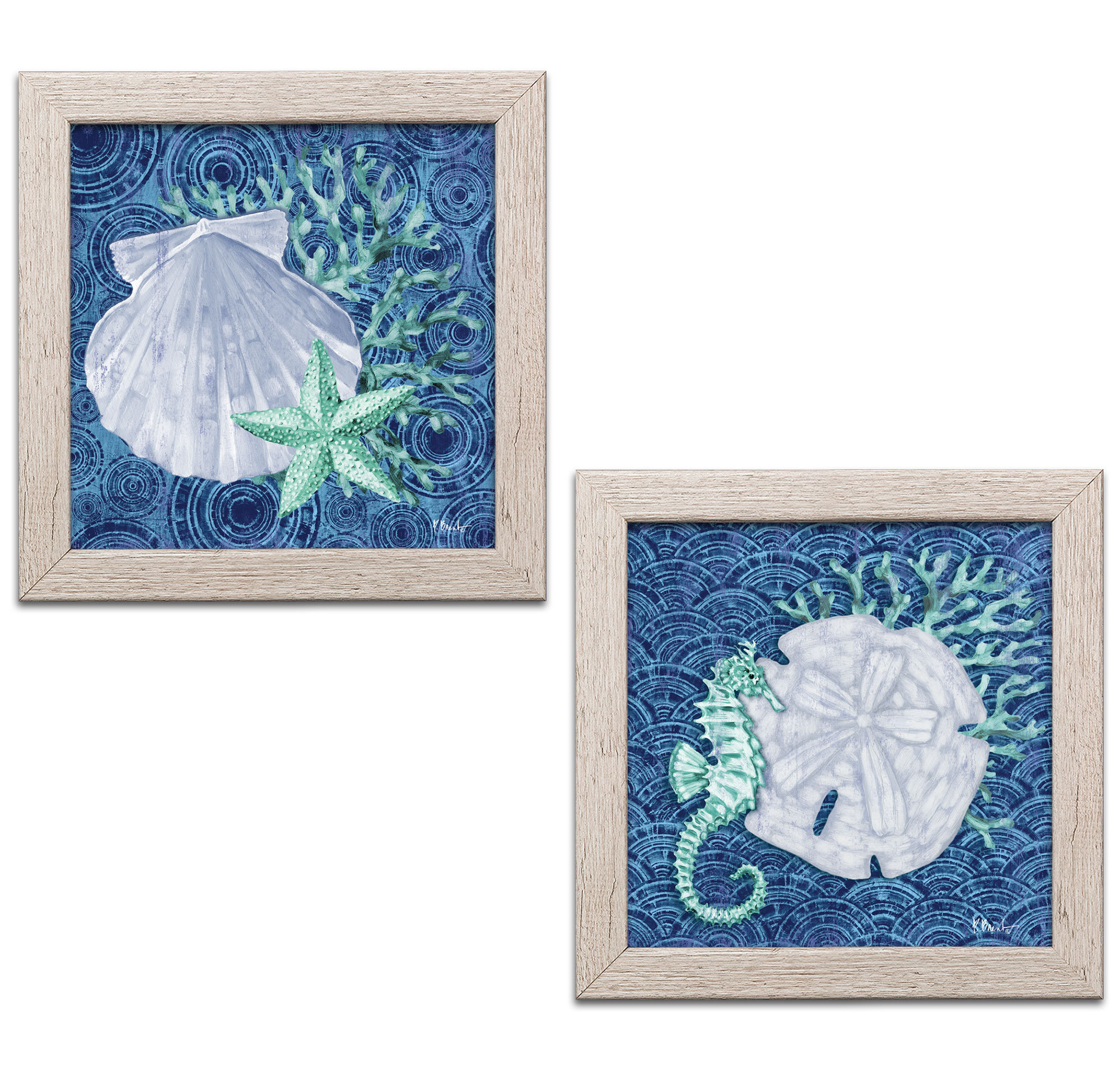 Highland Dunes Silverplate Shells I and II by Paul Brent - 2 Piece ...