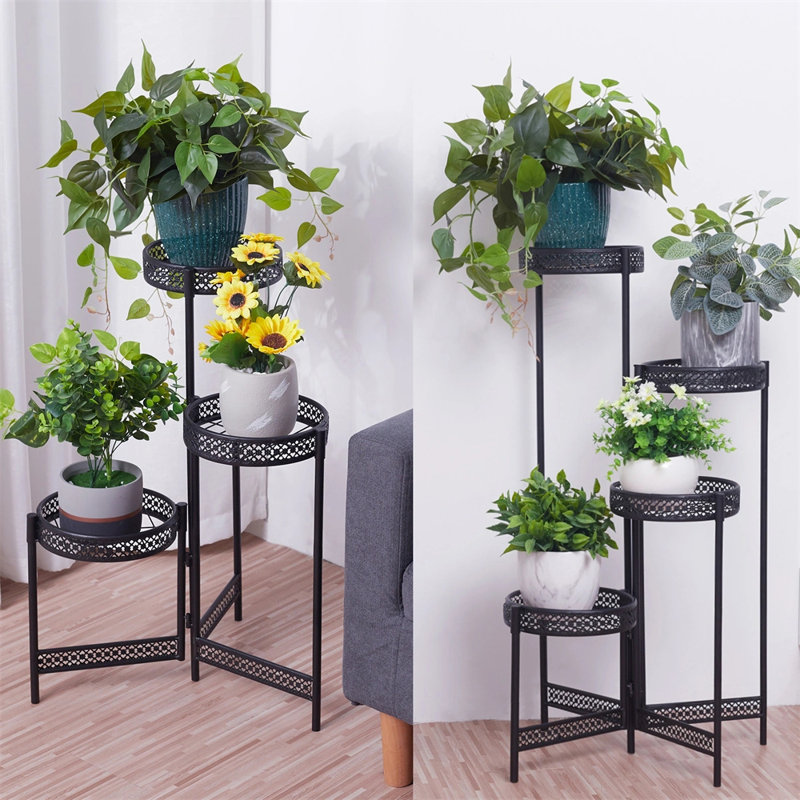Astoria Grand 4 Tier Sula Plant Stand Garden Planter Metal Flower Pot ...