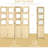 xingguangya Portable Privacy Screens - 5.6' Indoor 4 Panel Wood Folding ...