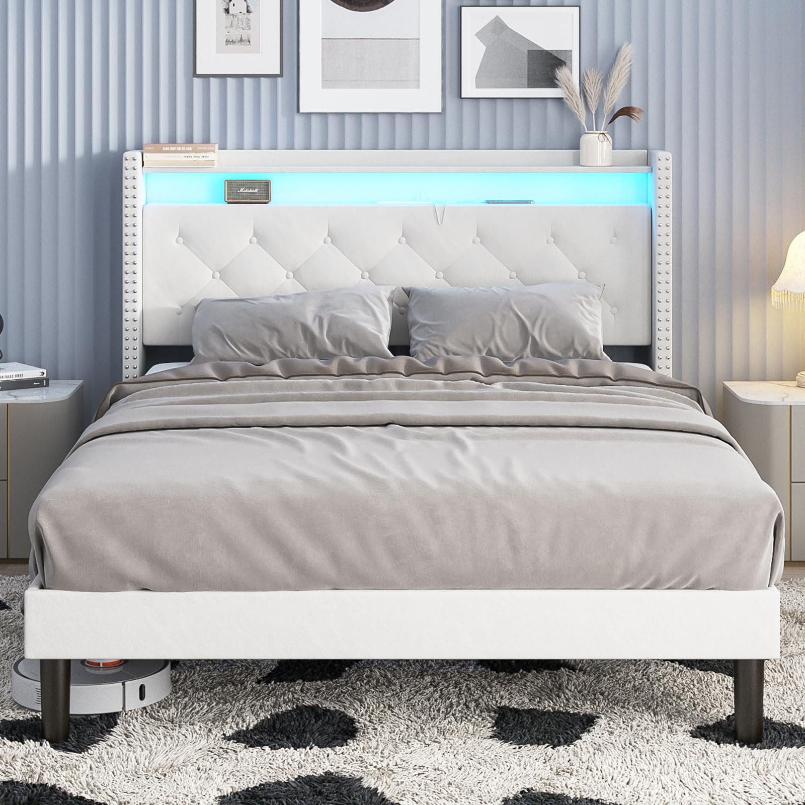 17 Stories Jonuel Metal Slat Bed - Wayfair Canada