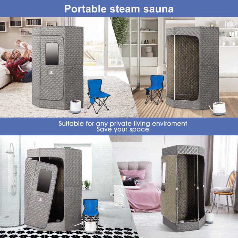 Cosvalve Portable Traditional Steam Sauna with Remote Control | Wayfair