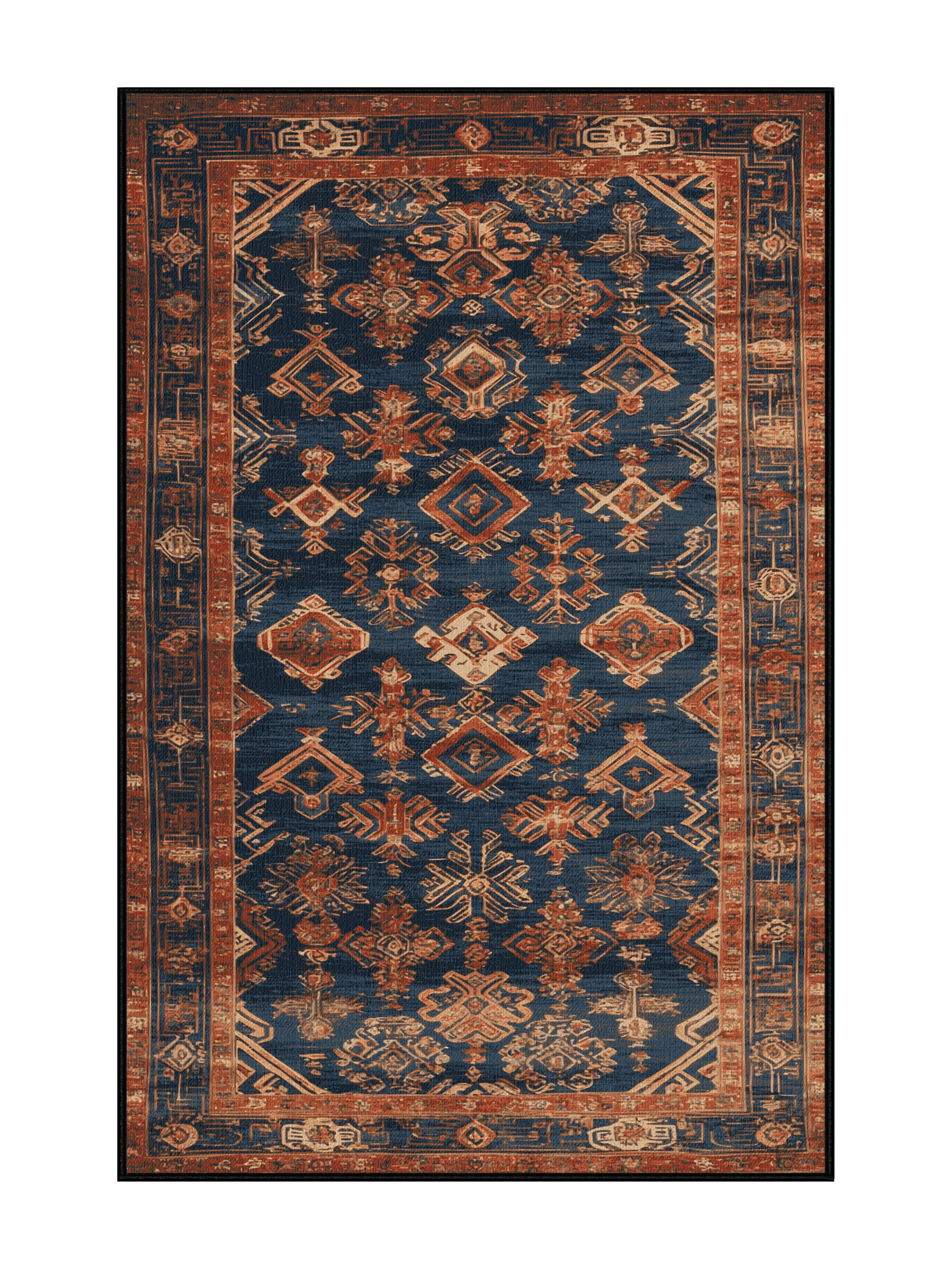 Wildon Home® Machine Washable Art Deco Black Area Rug | Wayfair