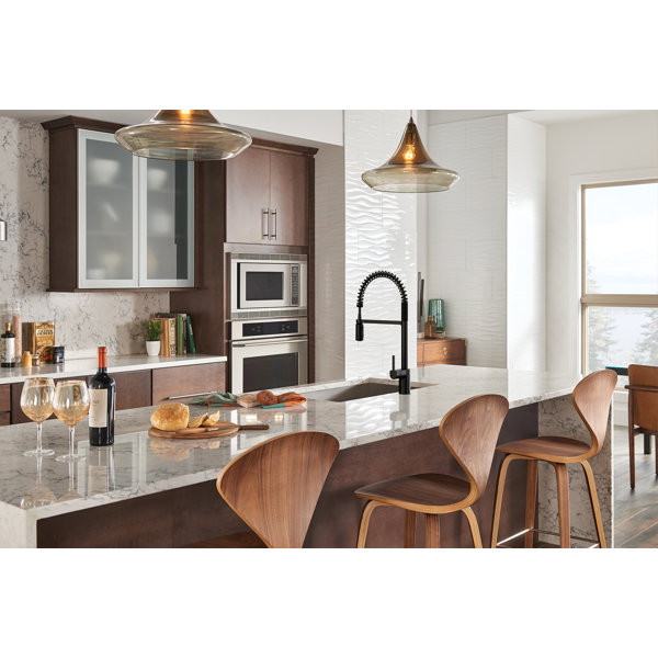 5923SRS Moen Align One Handle Spring Kitchen Faucet, Modern Single Hole ...